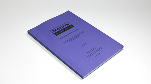 Masters | Our Thesis Binding Service